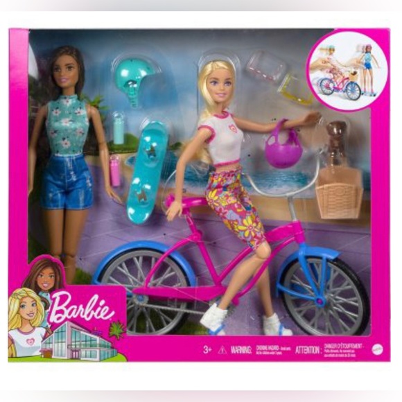 Barbie | Toys | Barbie Outdoor Bike Play Set Bundle | Poshmark